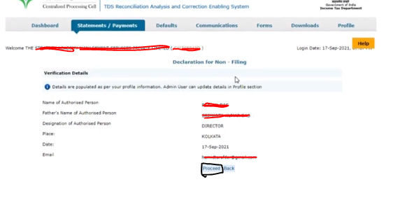 How to file NIL TDS return through online mode | Nil TDS Return Declaration at Trace Site ...