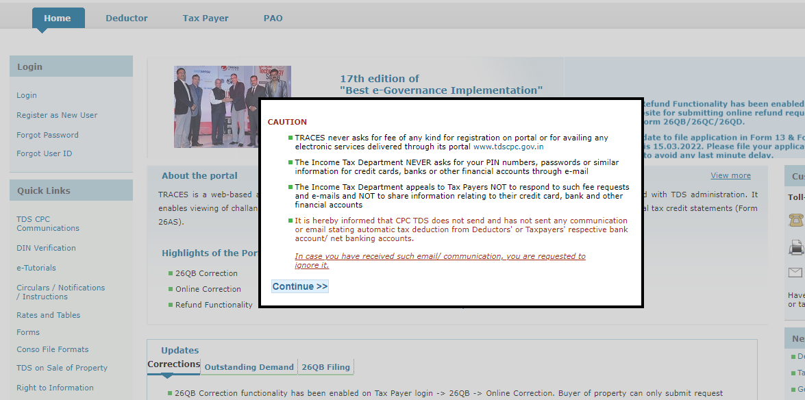 How to file NIL TDS return through online mode | Nil TDS Return ...