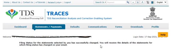 How to file NIL TDS return through online mode | Nil TDS Return ...