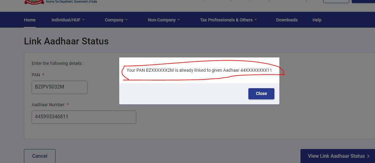 How to know if my Aadhaar card is linked to my PAN card? || PAN linked ...